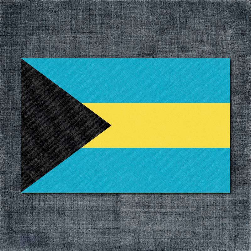 Bahamas Flag Back Patch, Bahamas National Flag Big Back Patch ...