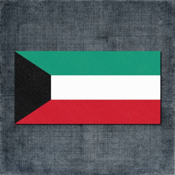 Kuwait Flag Back Patch, Kuwait National Flag Big Back Patch – Hobbyware ...