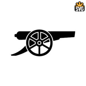 Arsenal Cannon Logo SVG Digital Download, Arsenal Cannon Logo SVG ...
