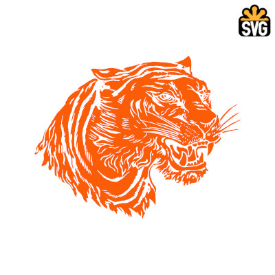 Clemson Tigers Logo SVG Digital Download, Clemson Tigers v2 Logo SVG ...