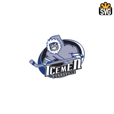 Evansville IceMen Logo SVG Digital Download, Evansville IceMen Logo SVG ...