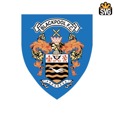 FC Blackpool Logo SVG Digital Download, FC Blackpool Logo SVG Vector ...