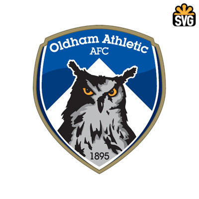 Oldham Athletic Logo SVG Digital Download, Oldham Athletic Logo SVG ...