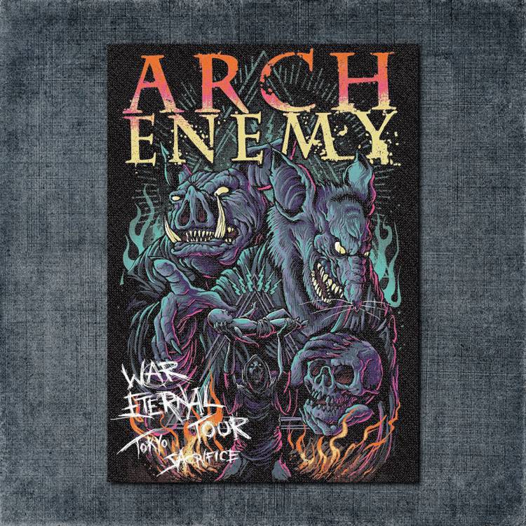 Arch Enemy Back Patch, Arch Enemy – War Eternal Tour Big Back Patch ...