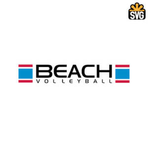 Beach Volleyball Logo SVG Digital Download, Beach Volleyball Logo SVG ...