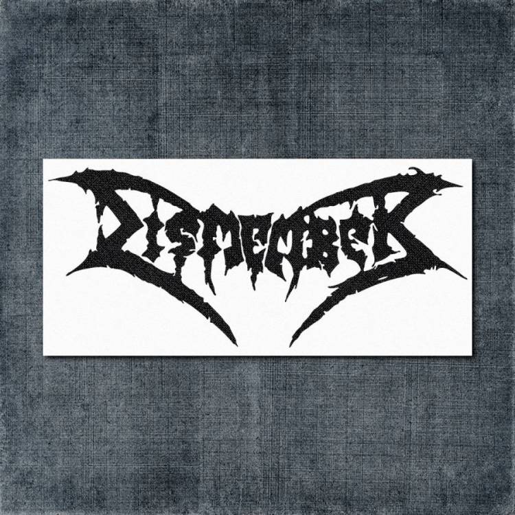 Dismember Back Patch, Dismember, Logo White Big Back Patch – Hobbyware Shop