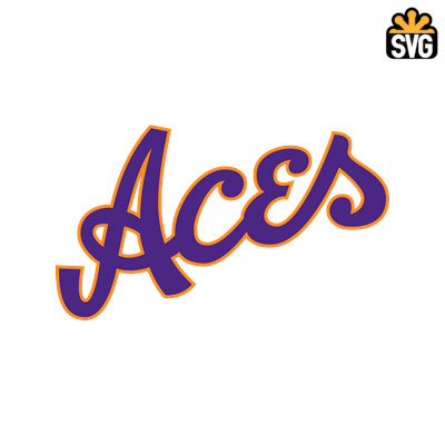 Evansville Purple Aces Logo SVG Digital Download, Evansville Purple ...