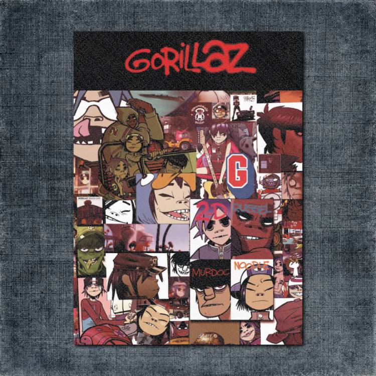 Gorillaz Back Patch, Gorillaz – The Singles Collection Big Back Patch ...