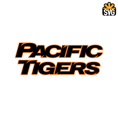 Pacific Tigers Logo SVG Digital Download, Pacific Tigers Logo SVG ...