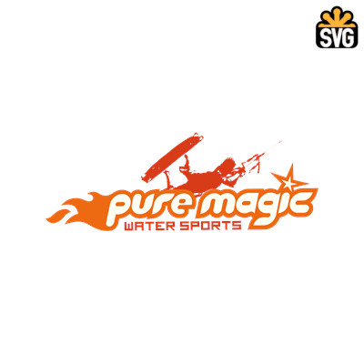 Pure Magic Water Sports Logo SVG Digital Download, Pure Magic Water ...