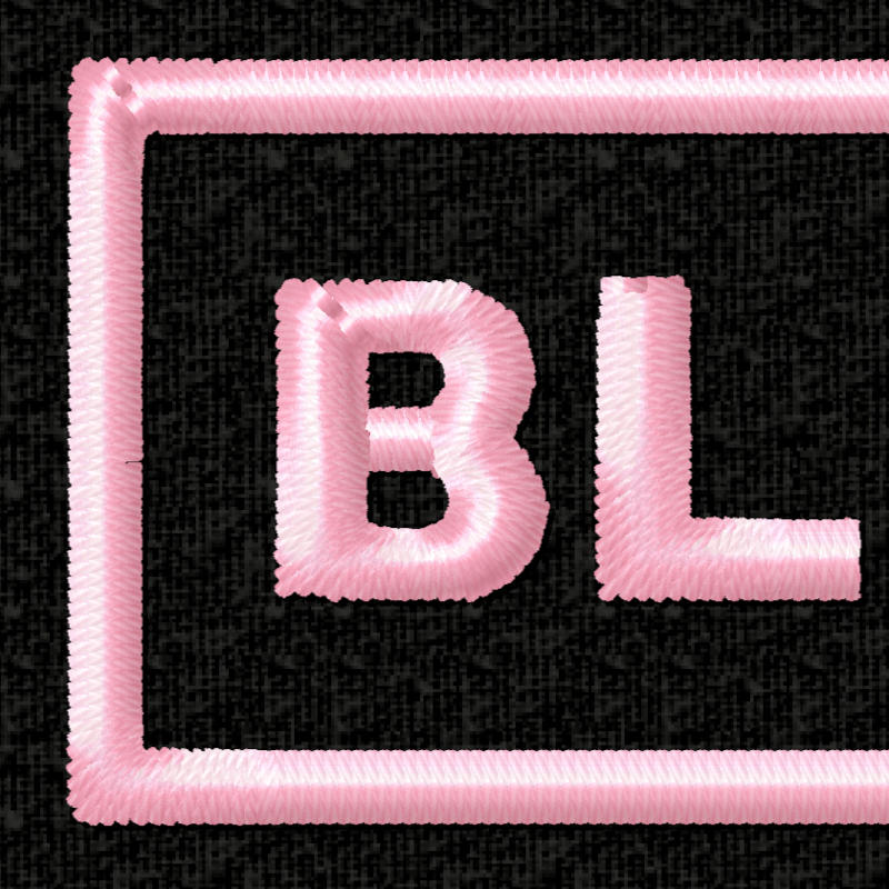 Black Pink Logo Embroidery Design File – Hobbyware Shop
