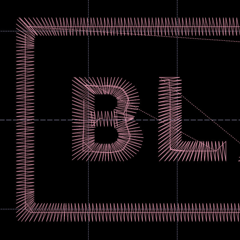 Black Pink Logo Embroidery Design File – Hobbyware Shop