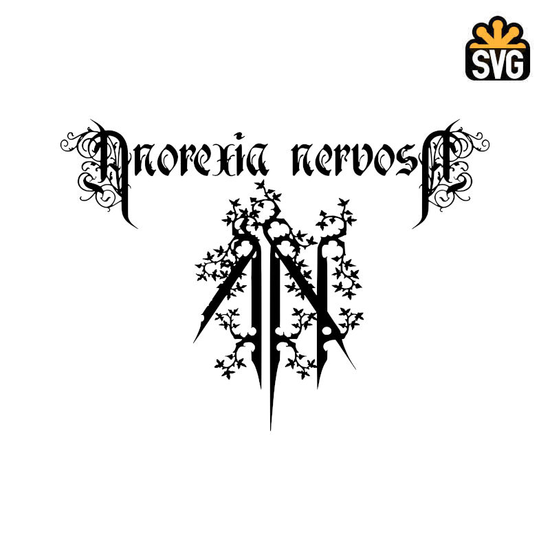 Anorexia Nervosa SVG Digital Download, Anorexia Nervosa Logo SVG Vector ...
