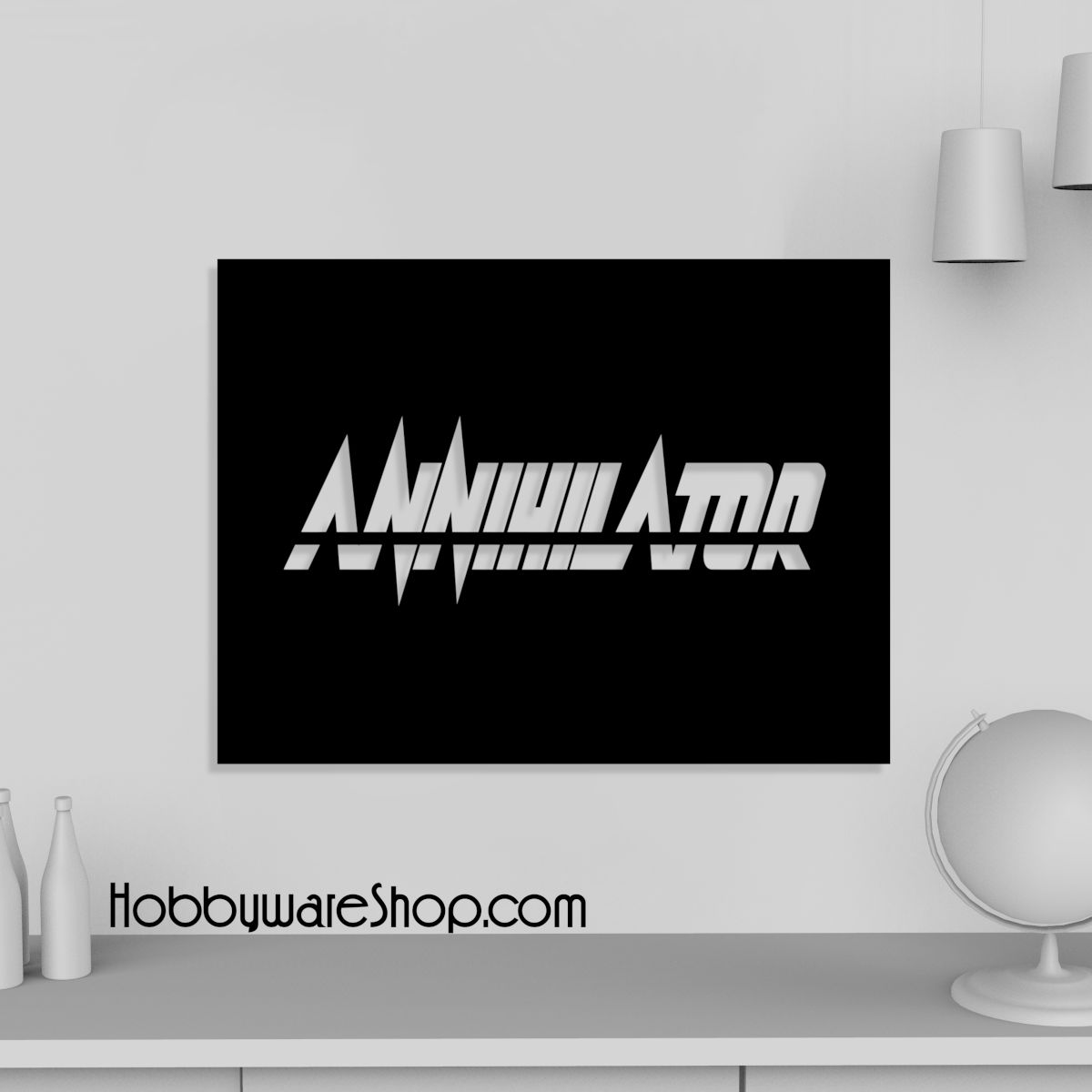 Annihilator Wall Art, Annihilator Logo Artwork Wooden Framed Object For ...