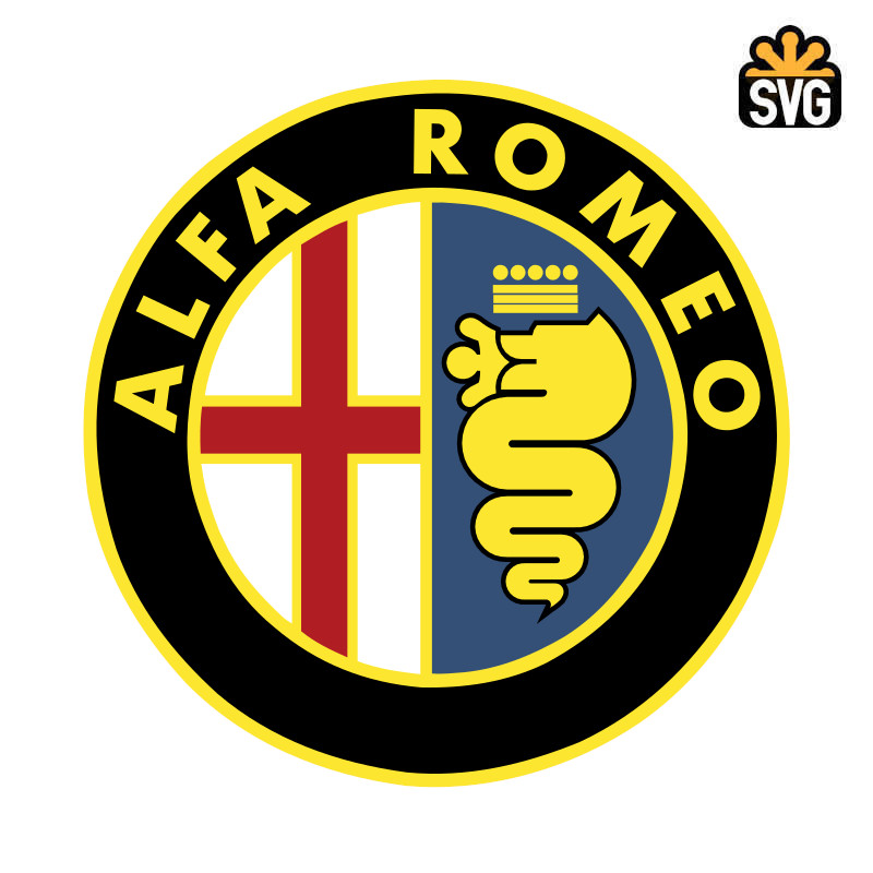 Alfa Romeo Logo SVG Digital Download, Alfa Romeo Logo SVG Vector ...