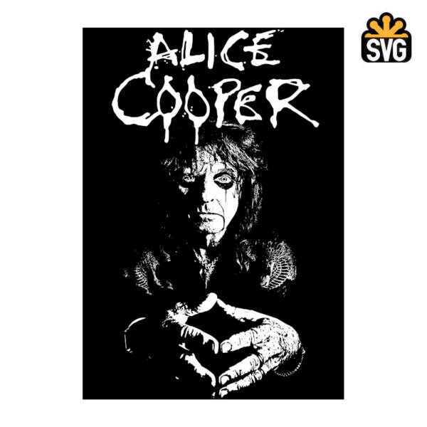 Alice Cooper SVG Digital Download, Alice Cooper Artwork SVG Vector ...