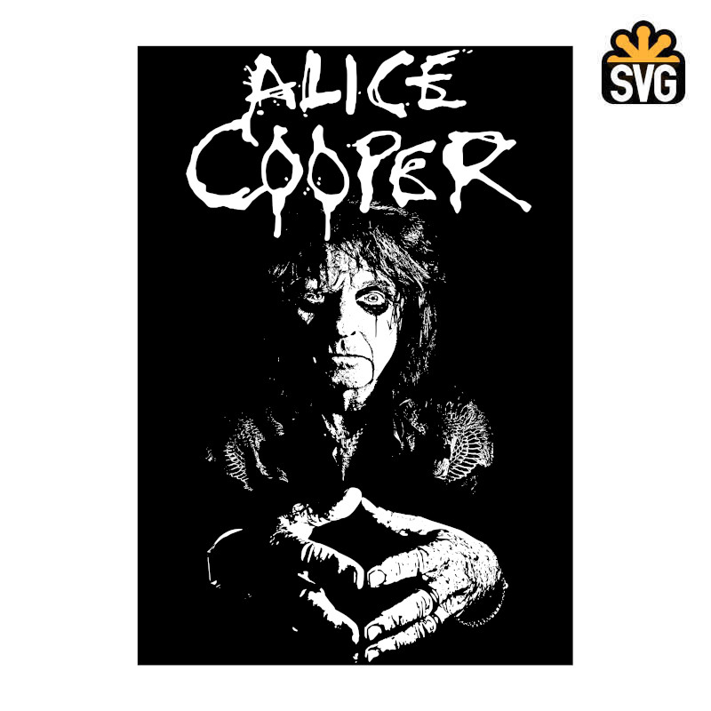 Alice Cooper SVG Digital Download, Alice Cooper Artwork SVG Vector ...