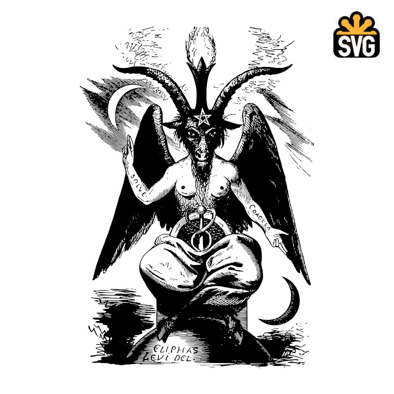 Baphomet SVG Digital Download, Baphomet Sign SVG Vector Download File ...