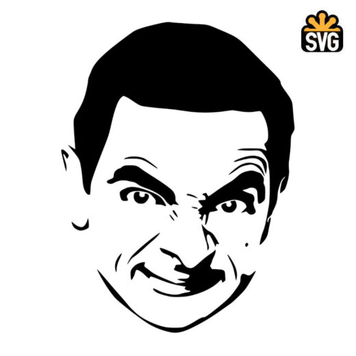 Mr. Bean SVG Digital Download, Rowan Atkinson Artwork SVG Vector ...